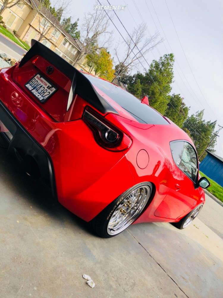 2017 Toyota 86 Base with 18x9.5 Aodhan Ds03 and Falken 245x35 on Air ...