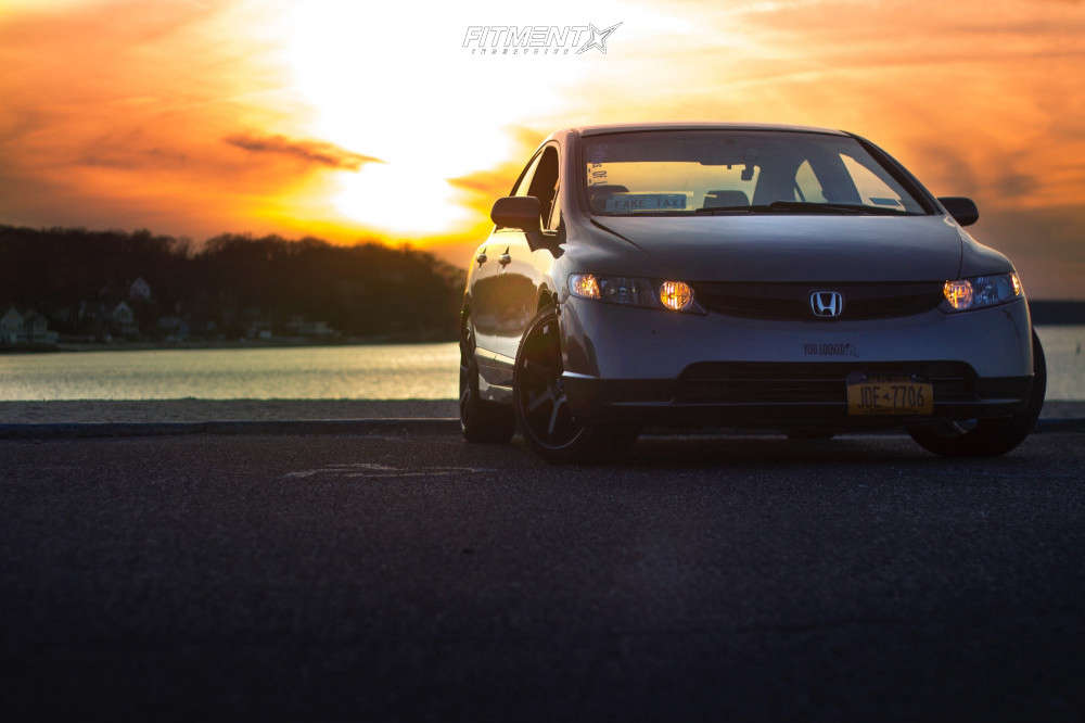 2007 Honda Civic LX with 18x8 Mach Me7 and Bridgestone 215x45 on Stock ...