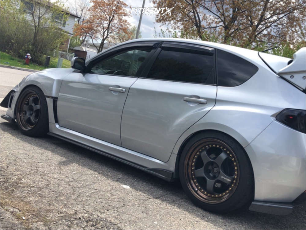 2013 Subaru WRX Base with 18x9.5 Work Meister S1 3P and Firestone ...