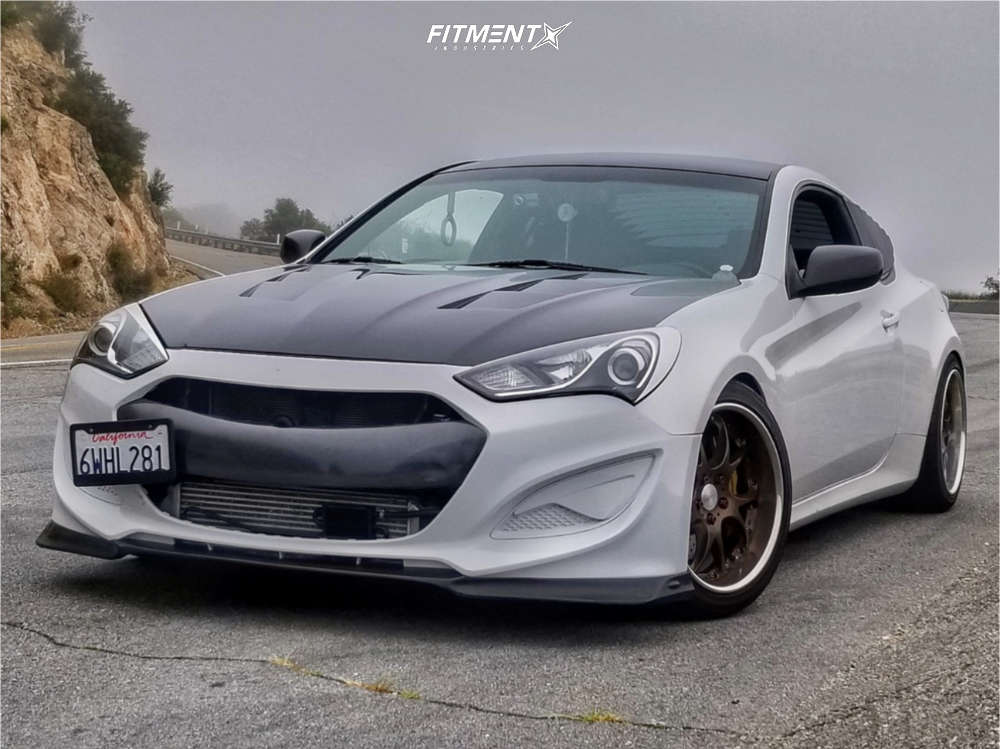 2013 Hyundai Genesis Coupe 2.0T R-Spec with 18x9 SSR Agle Strusse and ...