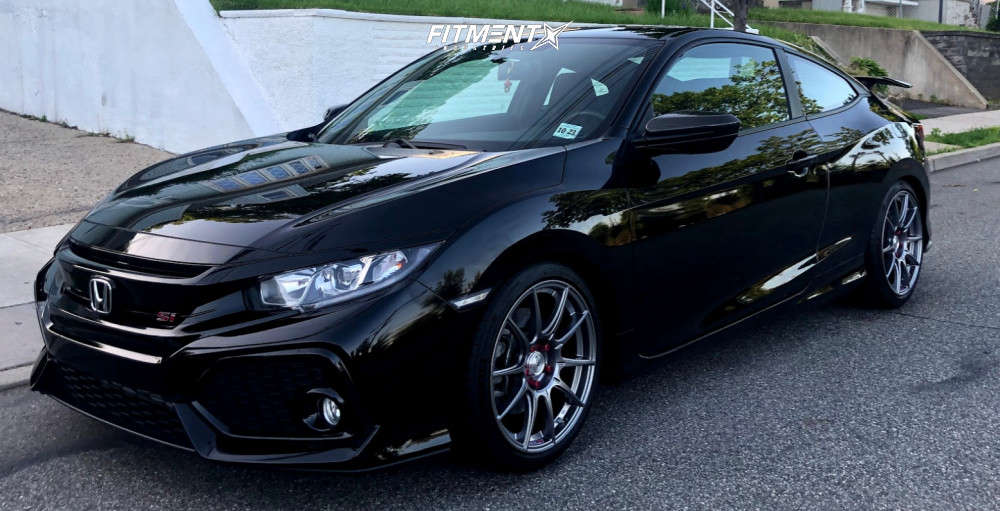 2018 Honda Civic Si with 18x8.5 SSR Gtx01 and Michelin 225x40 on Lowering Springs | 701907 ...