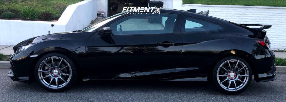 2018 Honda Civic Si with 18x8.5 SSR Gtx01 and Michelin 225x40 on Lowering Springs | 701907 ...