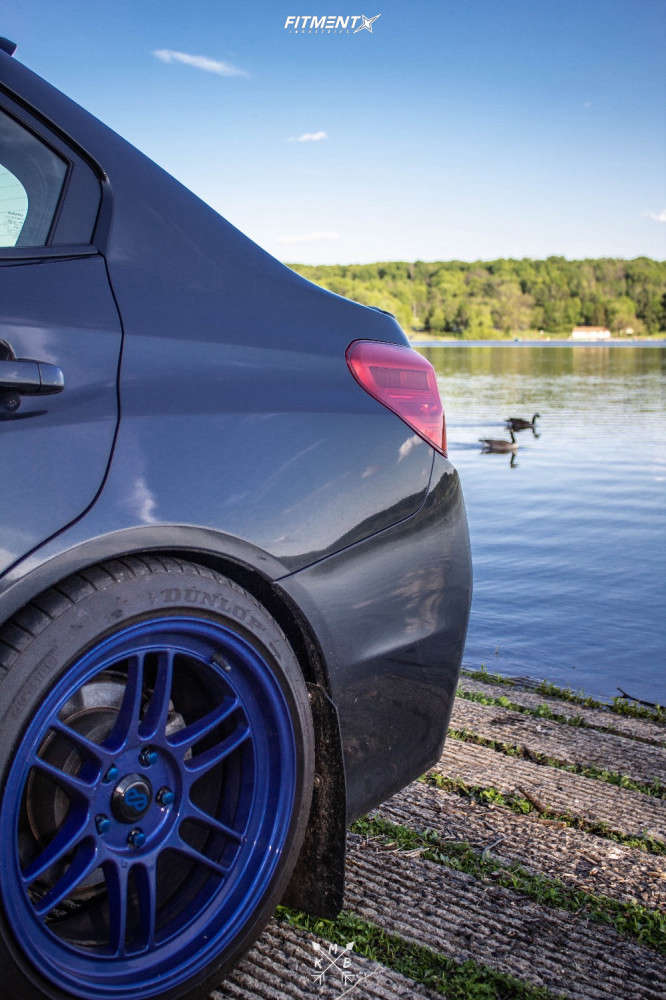 2018 Subaru WRX Limited with 18x9.5 Enkei RPF1 and Dunlop 245x40 on Coilovers | 702480 | Fitment ...
