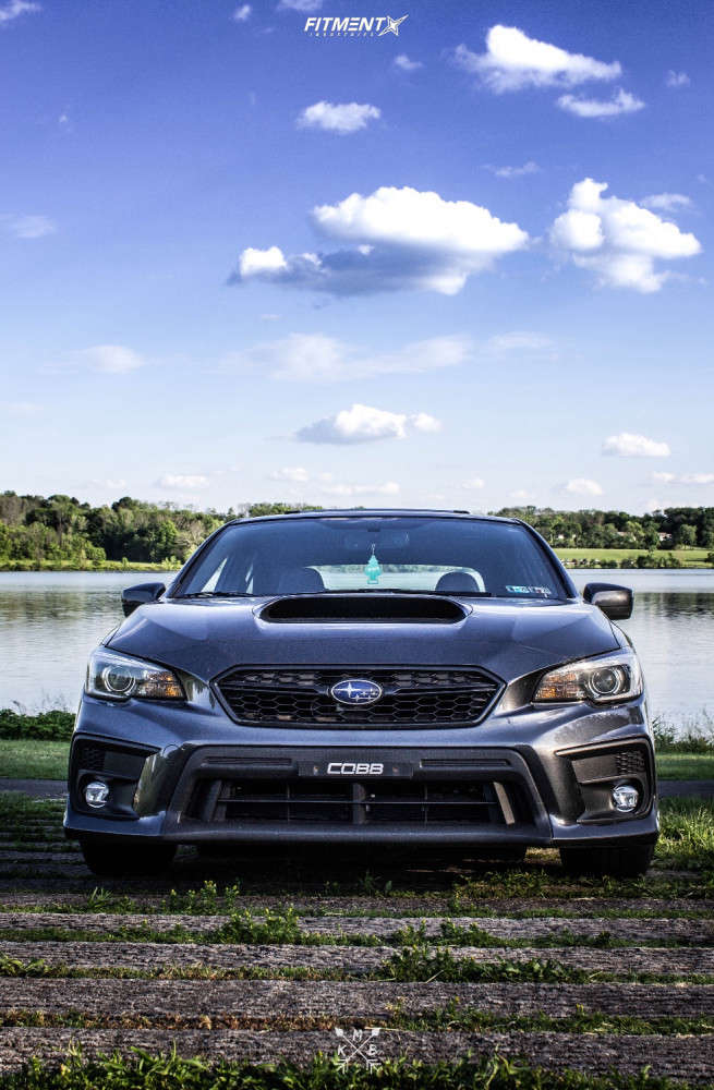2018 Subaru WRX Limited with 18x9.5 Enkei RPF1 and Dunlop 245x40 on Coilovers | 702480 | Fitment ...