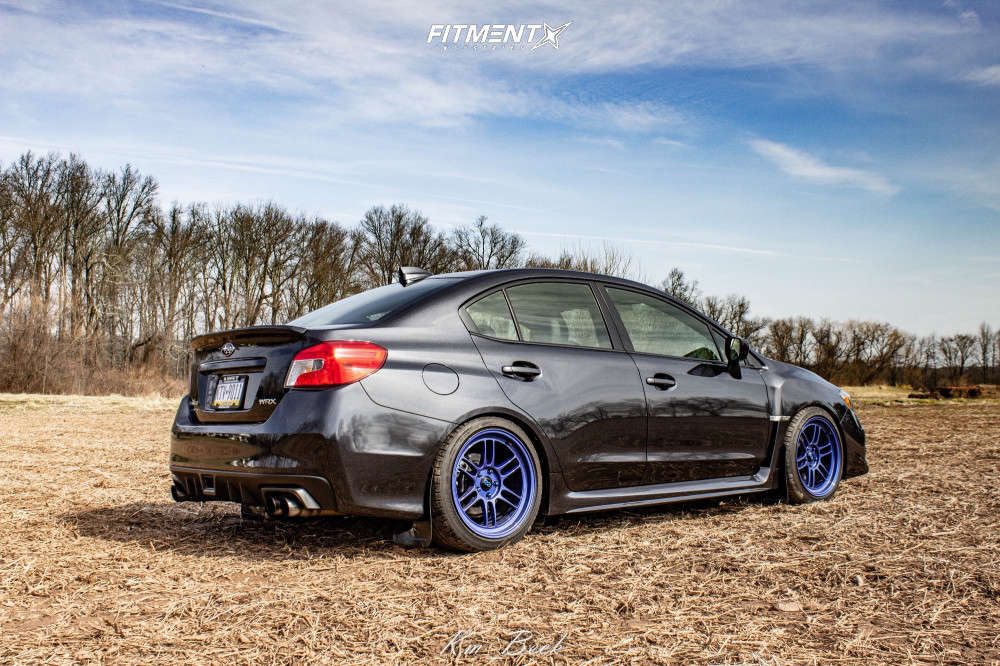2018 Subaru WRX Limited with 18x9.5 Enkei RPF1 and Dunlop 245x40 on Coilovers | 702480 | Fitment ...