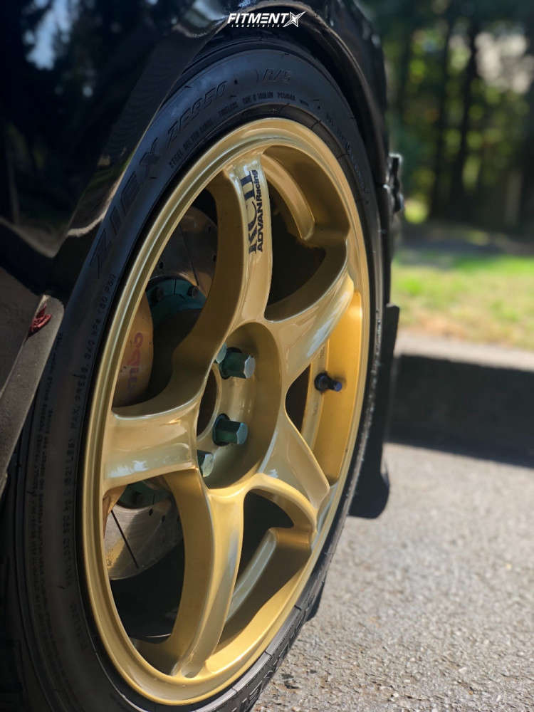 2002 Subaru Impreza WRX AWD 4dr Sedan (2.0L 4cyl Turbo 5M) with 17x8.5 ...