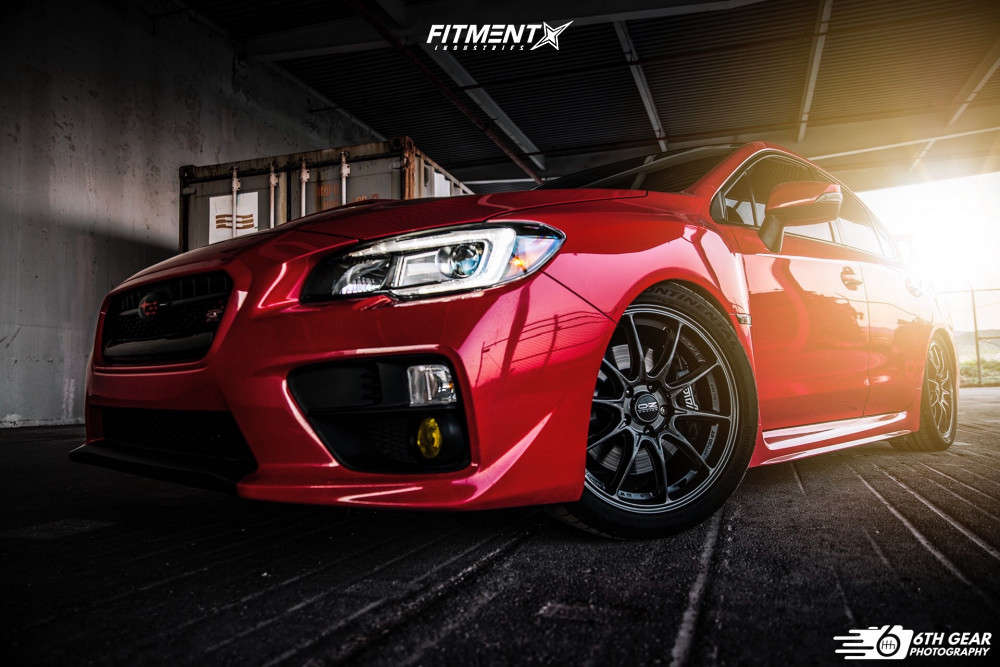 2017 Subaru WRX STI Base with 18x8.5 OZ Racing Hyper GT and Continental ...