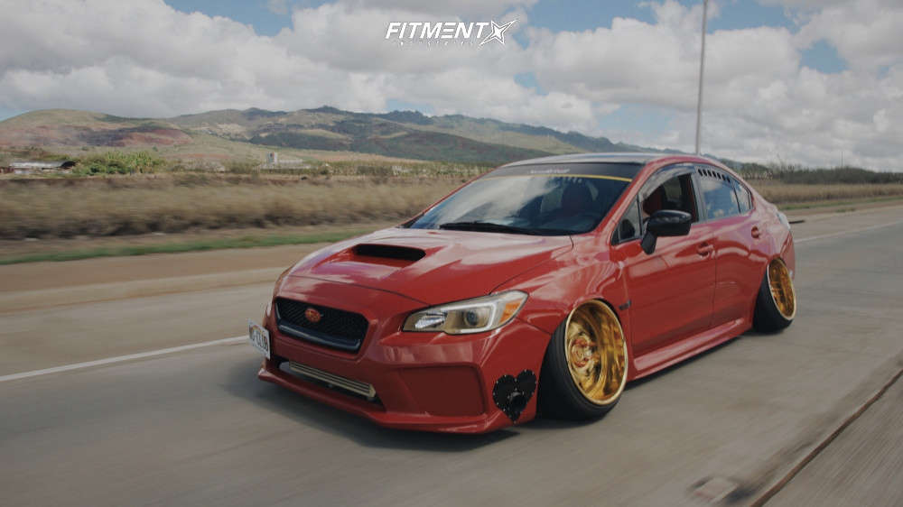 2015 Subaru WRX Base with 18x10 Avant Garde F232 and Achilles 215x40 on ...