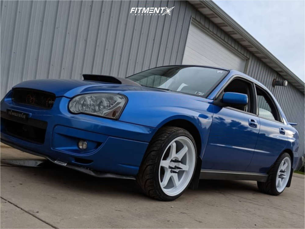 2004 Subaru WRX Base with 18x9.5 ESR Sr07 and Federal 245x35 on ...