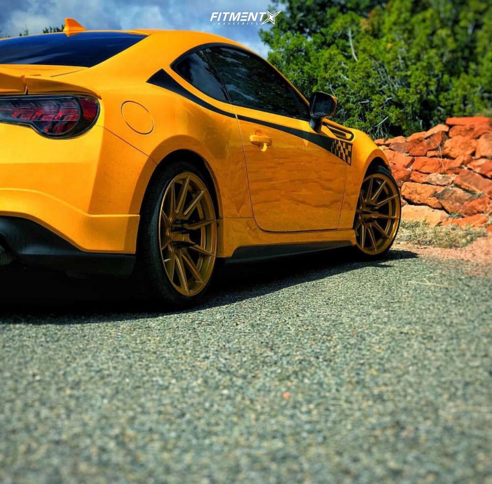 2015 Scion FR-S Base with 18x9.5 F1R F101 and Nankang 245x35 on ...