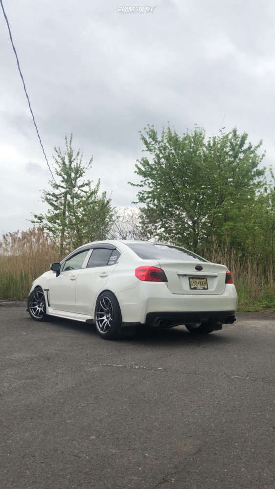 2015 Subaru WRX Base with 18x9.5 ESR Sr08 and Bridgestone 245x45 on ...