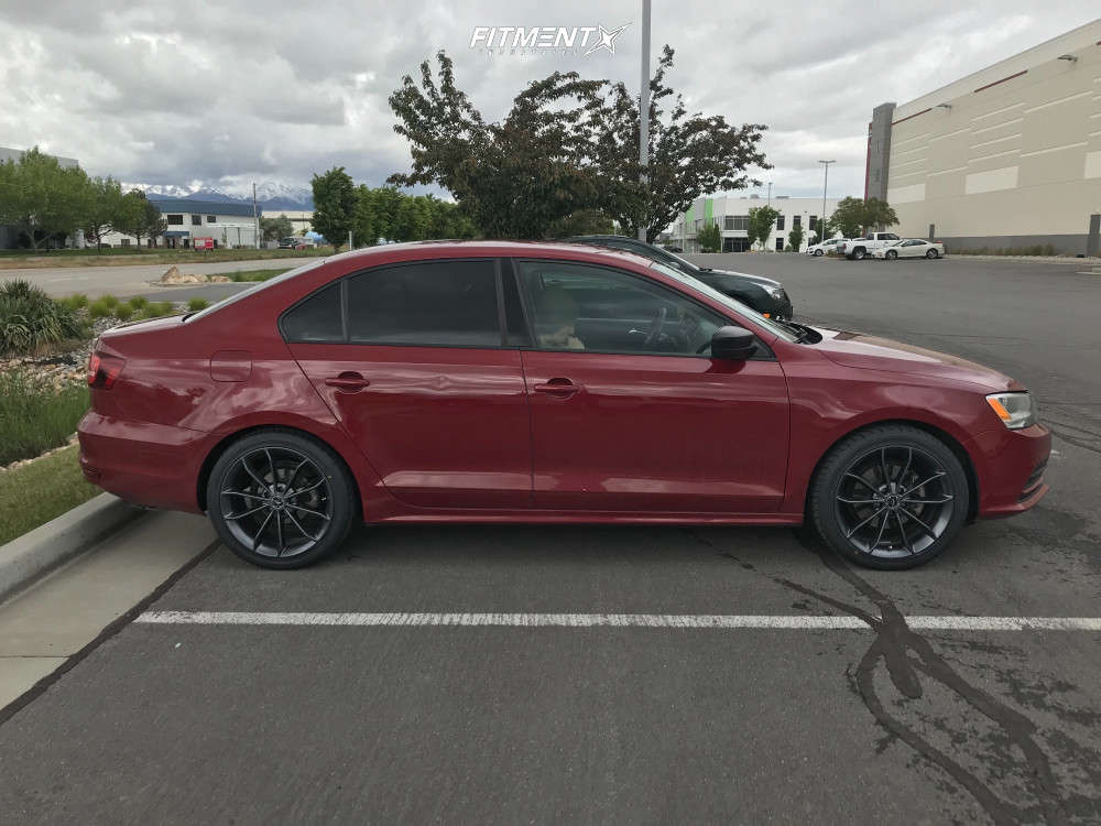 2016 Volkswagen Jetta S with 18x8 Platinum Revelation and Nitto 235x40 ...