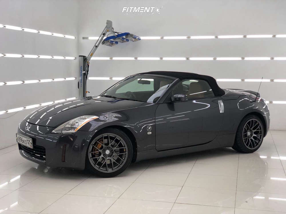 2003 Nissan 350Z Base with 18x9.5 Work Emotion M8r and Nankang 245x40 ...