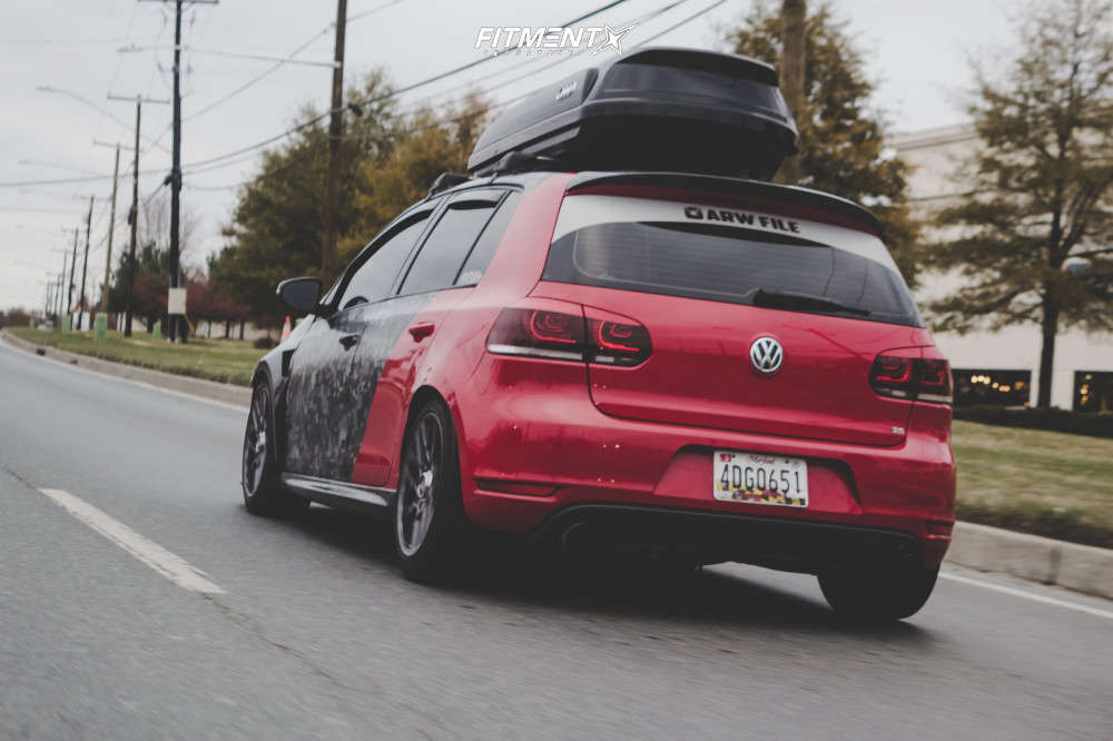 2011 Volkswagen Golf Base with 17x8 Rotiform Rse and Riken 225x45 on ...