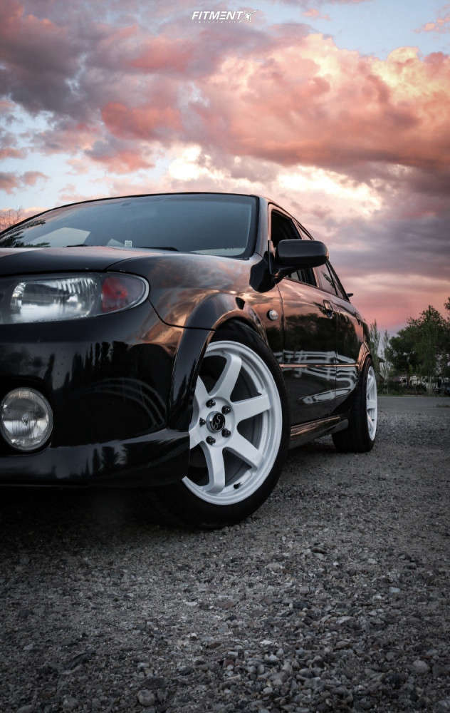 2003 Mazda Protege Mazdaspeed with 17x8.25 JNC JNC014 and Continental ...