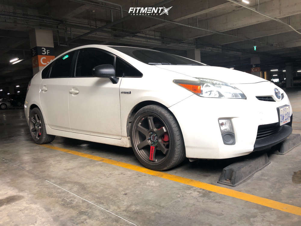 2010 Toyota Prius Base with 18x8.5 Volk Te37 and Apollo 225x20 on Stock ...