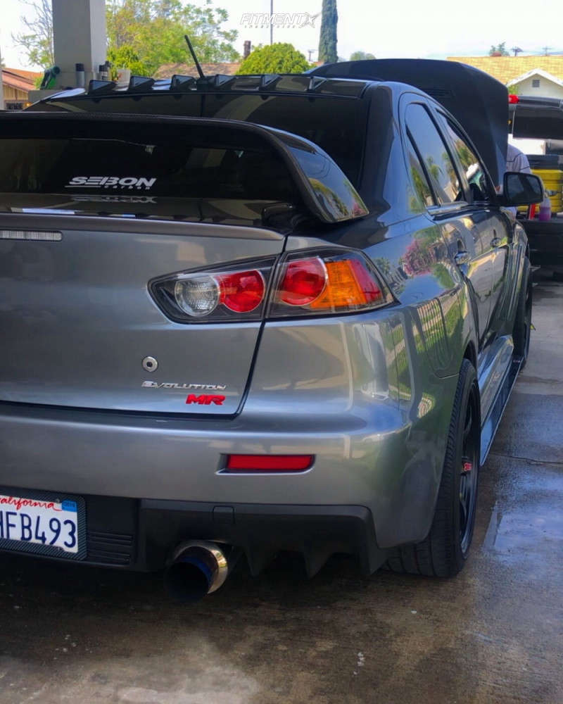 2013 Mitsubishi Lancer Evolution MR with 18x9.5 Rays Engineering 57DR ...