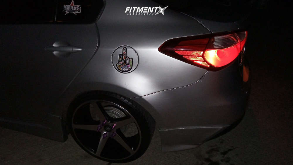 2015 Kia Forte LX with 18x8.5 Touchdown SC1 and Triangle 215x40 on ...