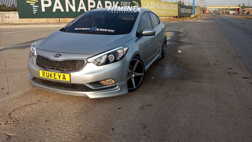 2015 Kia Forte LX with 18x8.5 Touchdown SC1 and Triangle 215x40 on ...
