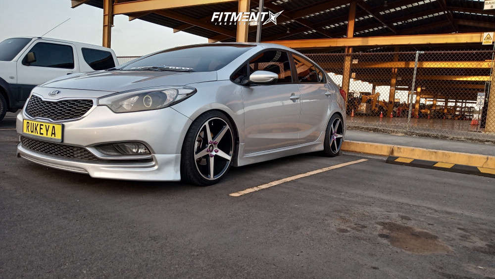 2015 Kia Forte LX with 18x8.5 Touchdown SC1 and Triangle 215x40 on ...