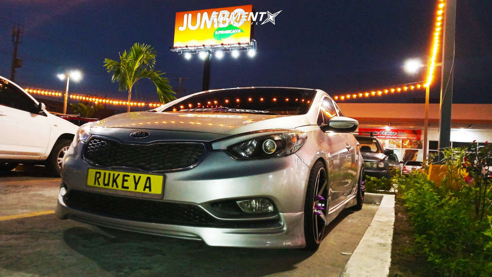 2015 Kia Forte LX with 18x8.5 Touchdown SC1 and Triangle 215x40 on ...