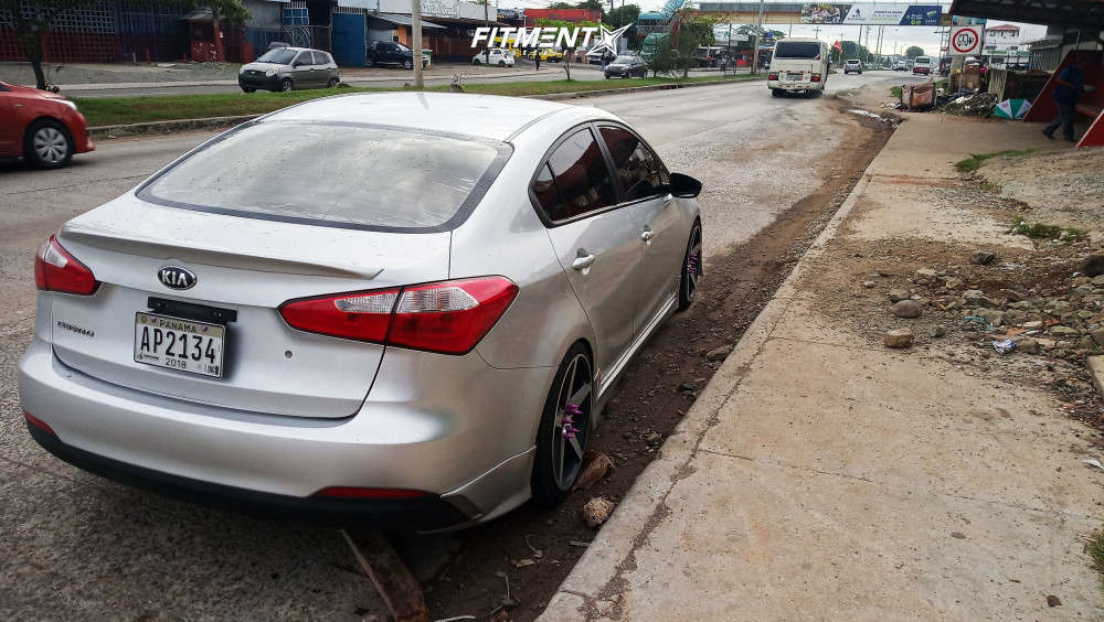 2015 Kia Forte LX with 18x8.5 Touchdown SC1 and Triangle 215x40 on ...