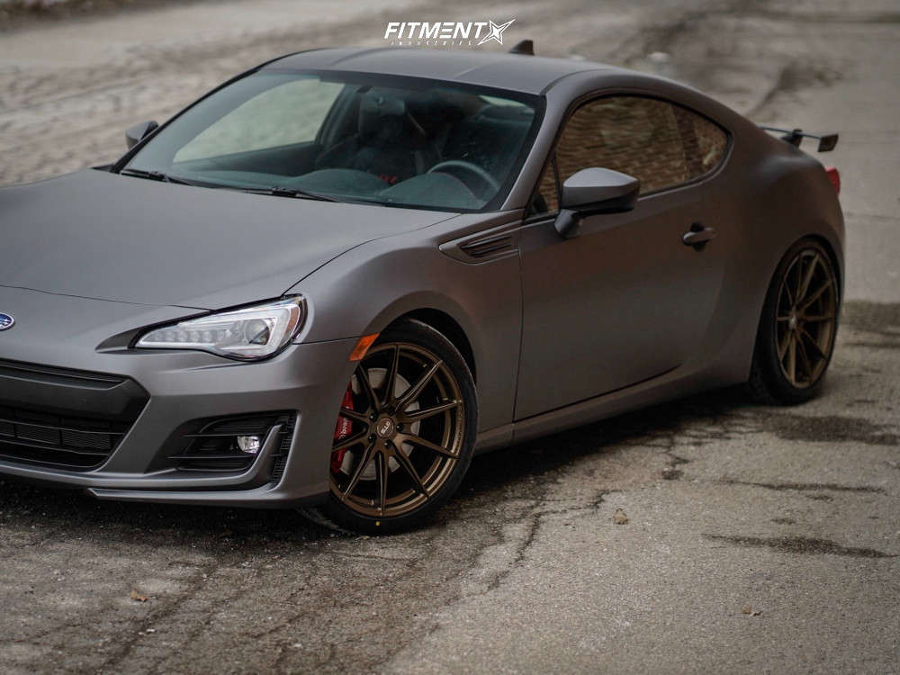 2018 Subaru BRZ Sport-tech RS with 18x8 GTS G709 and Firestone 225x40 ...
