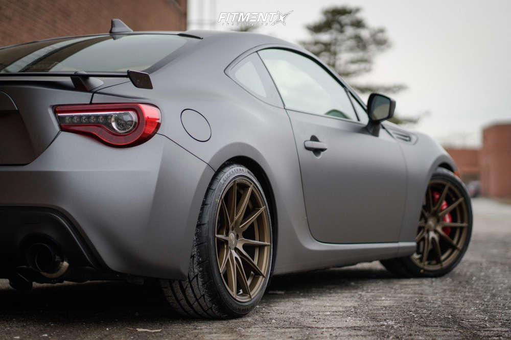2018 Subaru BRZ Sport-tech RS with 18x8 GTS G709 and Firestone 225x40 ...