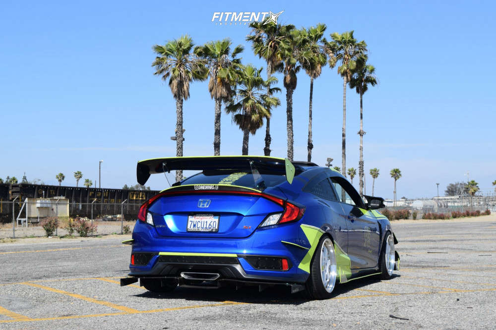 2017 Honda Civic Si with 18x9.5 Ryver Lv51 and Hankook 215x40 on Coilovers | 707990 | Fitment ...