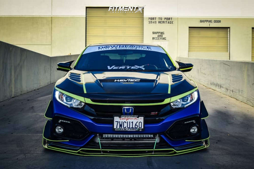 2017 Honda Civic Si with 18x9.5 Ryver Lv51 and Hankook 215x40 on ...