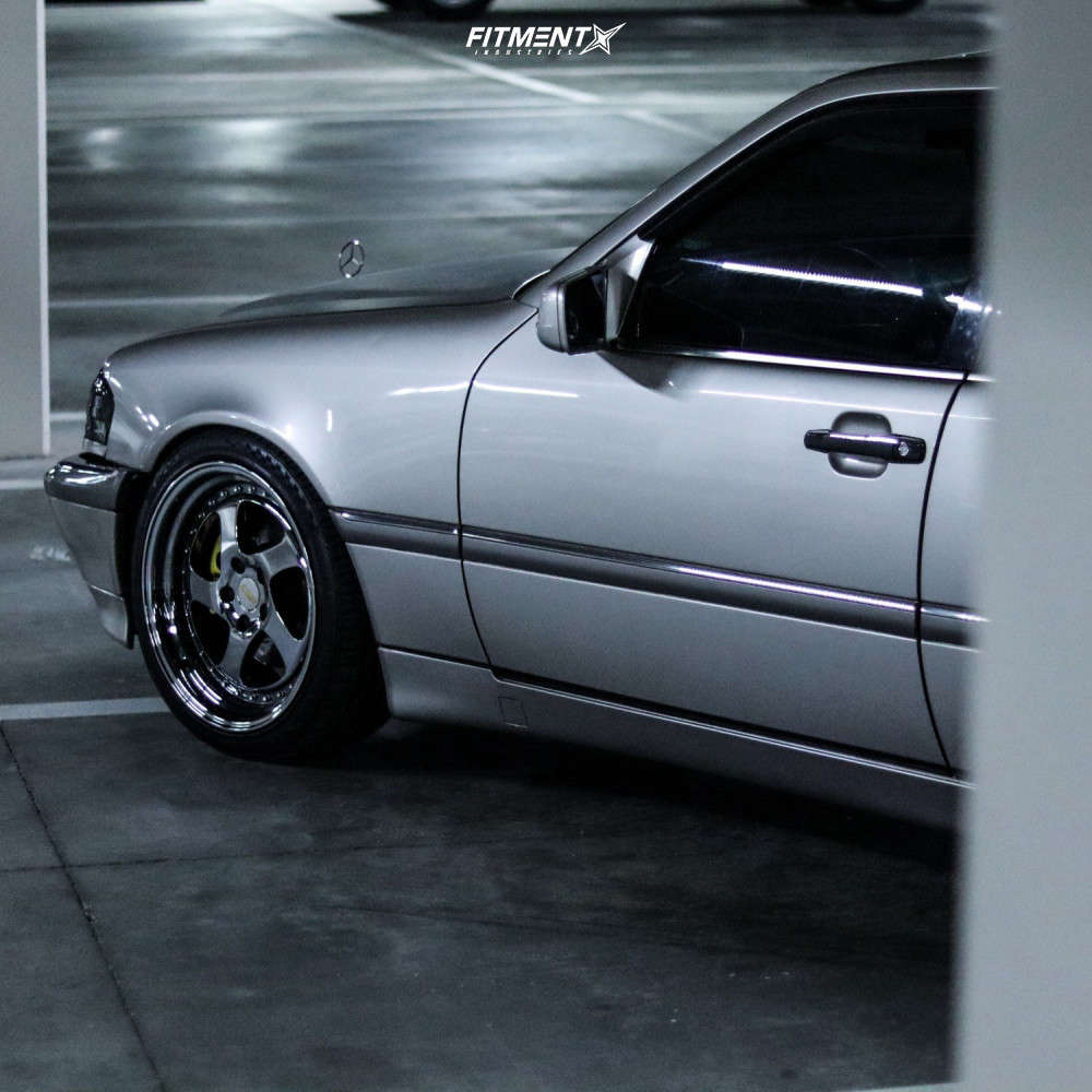 1999 Mercedes-Benz C230 Kompressor with 19x8.5 ESR Sr02 and Black Lion ...