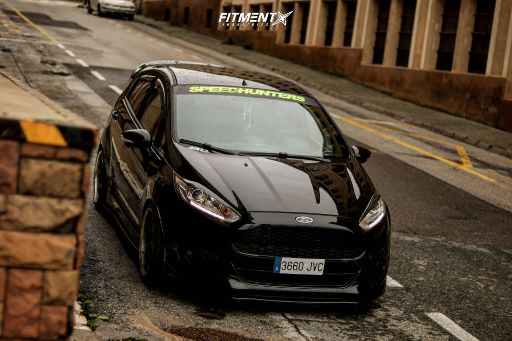 2016 Ford Fiesta S with 17x8 Japan Racing JR6 and Toyo Tires 205x40 on ...