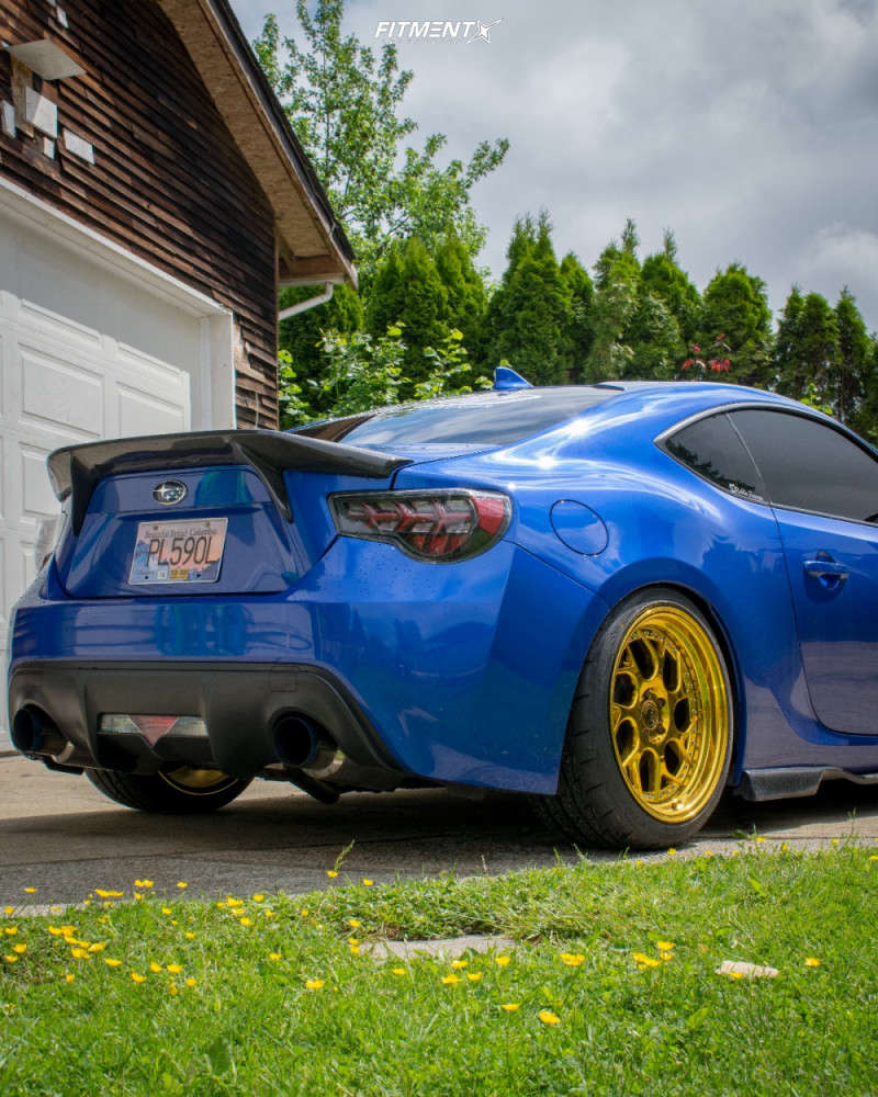2016 Subaru BRZ Sport-tech with 18x9.5 Aodhan Ds01 and Firestone 255x35 on Coilovers | 708489 ...