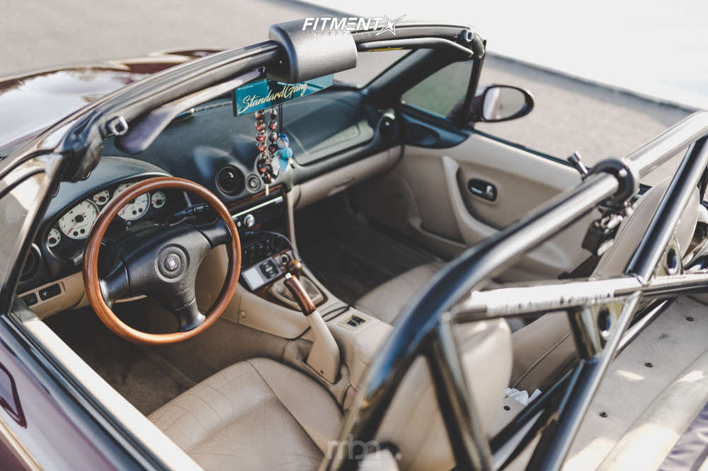 2000 Mazda MX-5 Miata Base with 16x9.5 Work Meister M1 3p and Federal ...