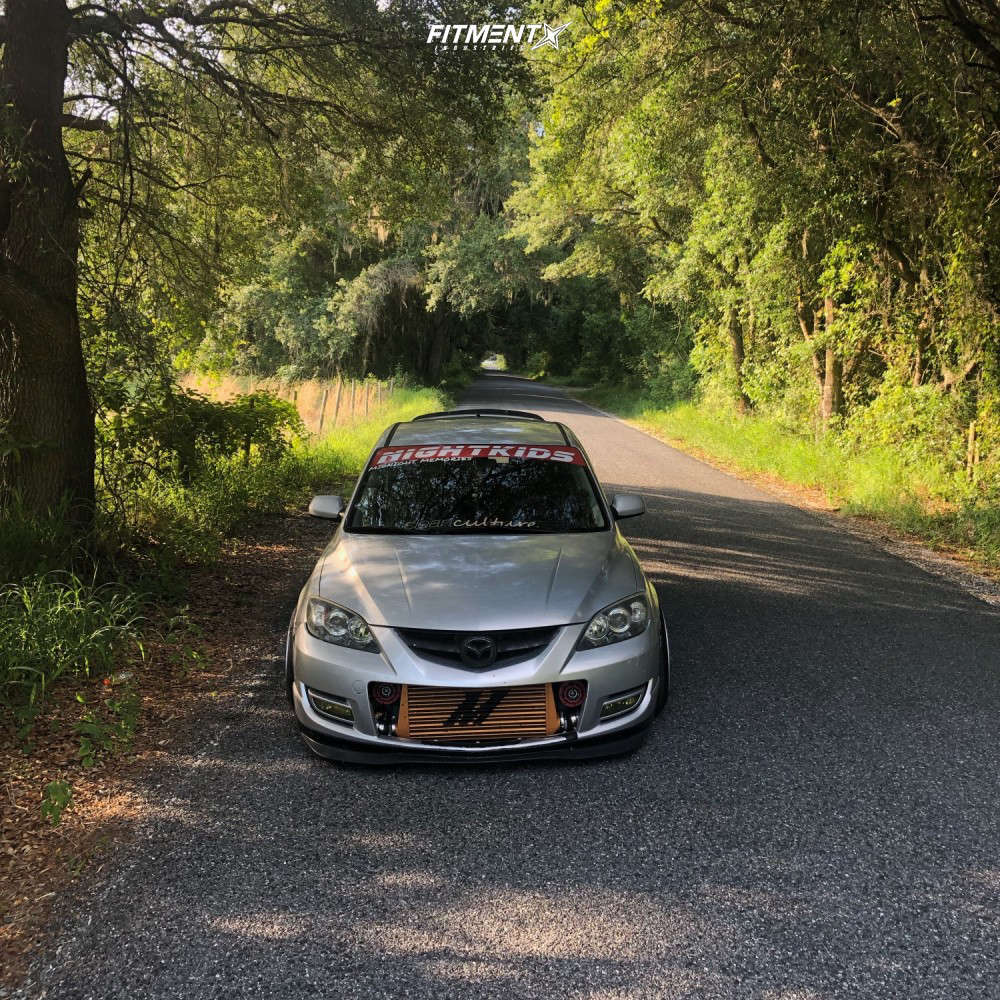 2008 Mazda MazdaSpeed3 Base with 18x9.5 Varrstoen Es2 and Atlas 215x40 ...