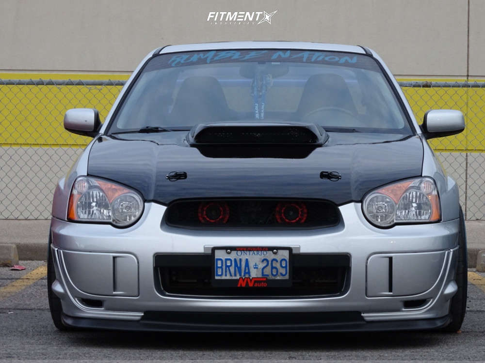 2004 Subaru Impreza WRX with 18x8.75 XXR 527 and Firestone 215x40 on ...