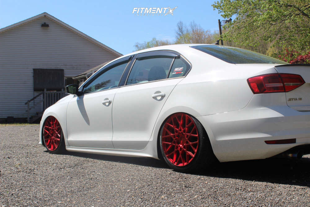 2015 Volkswagen Jetta SE with 18x8.5 Rotiform Blq and Hankook 225x40 on ...