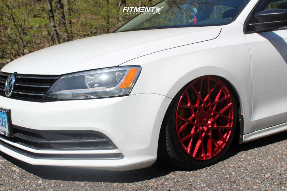 2015 Volkswagen Jetta SE with 18x8.5 Rotiform Blq and Hankook 225x40 on ...