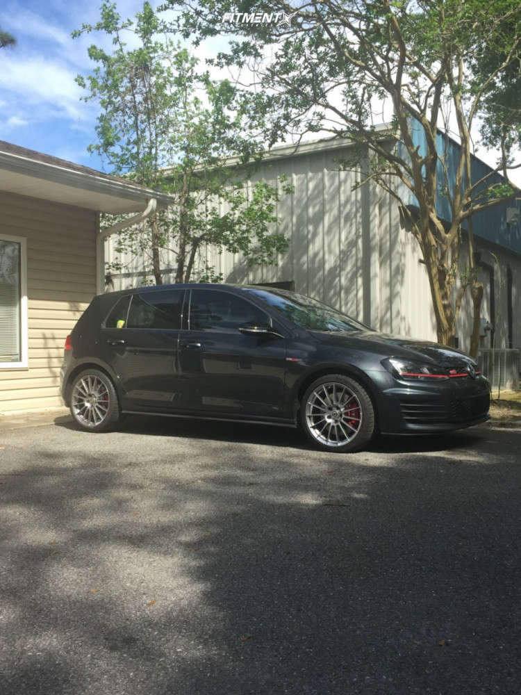2017 Volkswagen GTI Performance with 18x8.5 HRE Ff15 and Michelin 245x35 on Stock Suspension ...