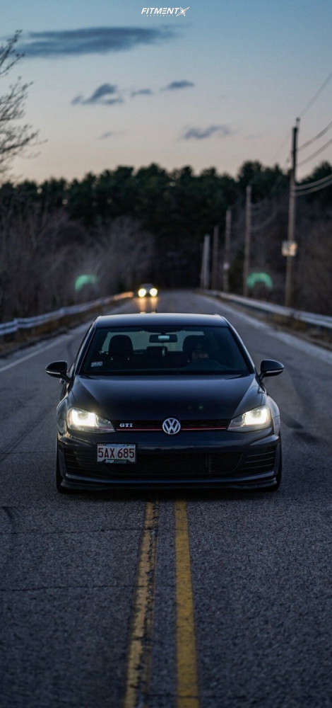2017 Volkswagen GTI Sport with 18x8.5 Rotiform Spf and Federal 235x40 ...