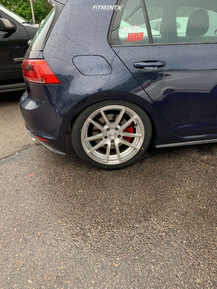 2017 Volkswagen GTI Sport with 18x8.5 Rotiform Spf and Federal 235x40 ...