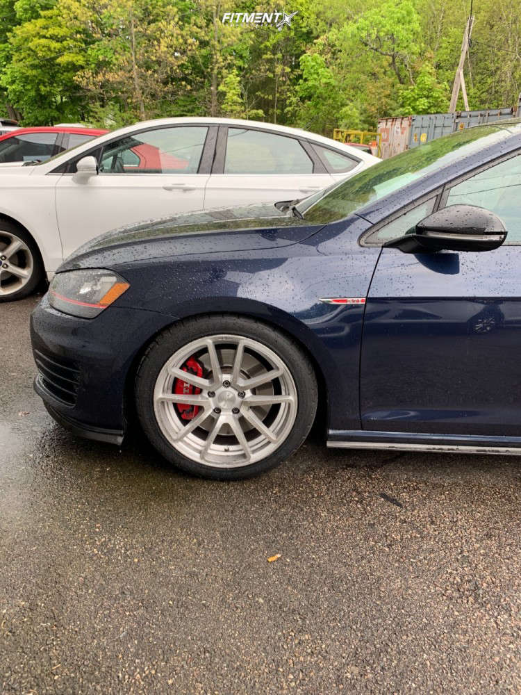 2017 Volkswagen GTI Sport with 18x8.5 Rotiform Spf and Federal 235x40 ...