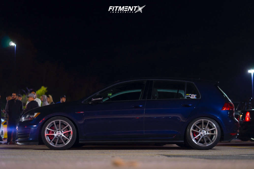 2017 Volkswagen GTI Sport with 18x8.5 Rotiform Spf and Federal 235x40 ...