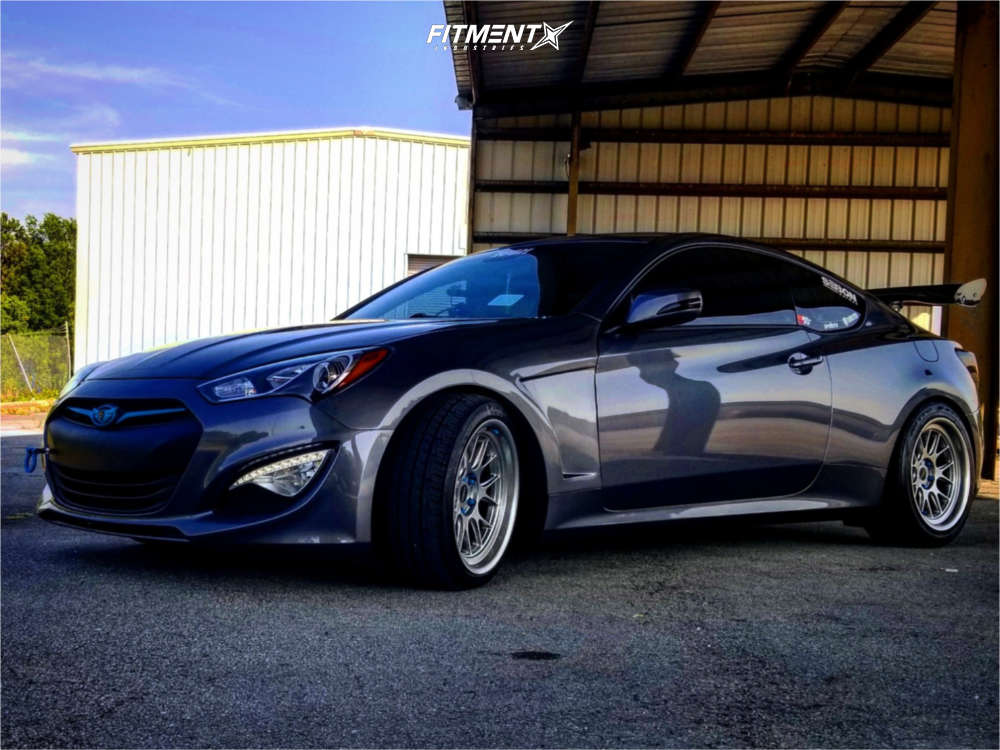2016 Hyundai Genesis Coupe 3.8 GT with 18x9.5 Ambit Re83 and Nitto ...