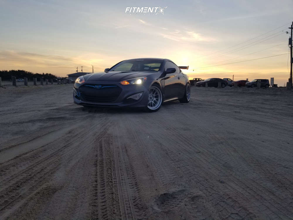 2016 Hyundai Genesis Coupe 3.8 GT with 18x9.5 Ambit Re83 and Nitto ...