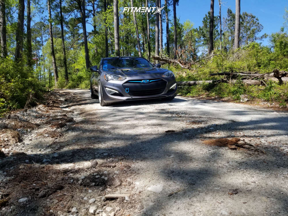 2016 Hyundai Genesis Coupe 3.8 GT with 18x9.5 Ambit Re83 and Nitto ...
