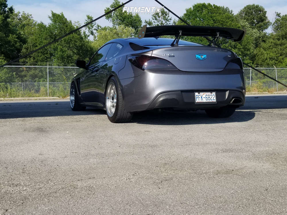 2016 Hyundai Genesis Coupe 3.8 GT with 18x9.5 Ambit Re83 and Nitto ...