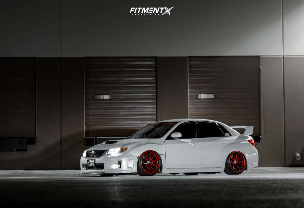 2011 Subaru Impreza WRX with 19x8.5 Rotiform Spf and Michelin 255x30 on ...