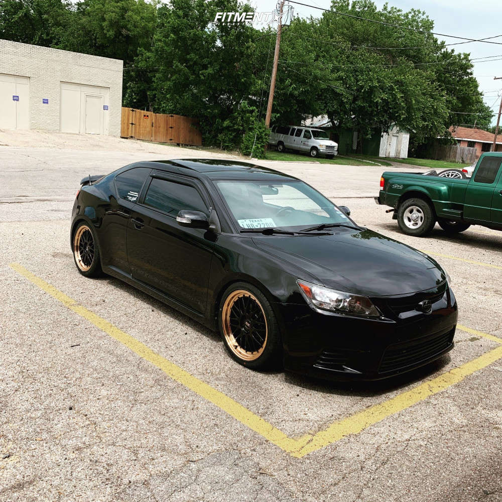 2013 Scion TC Base with 18x8 STR 601 and Advanta 225x40 on Coilovers ...