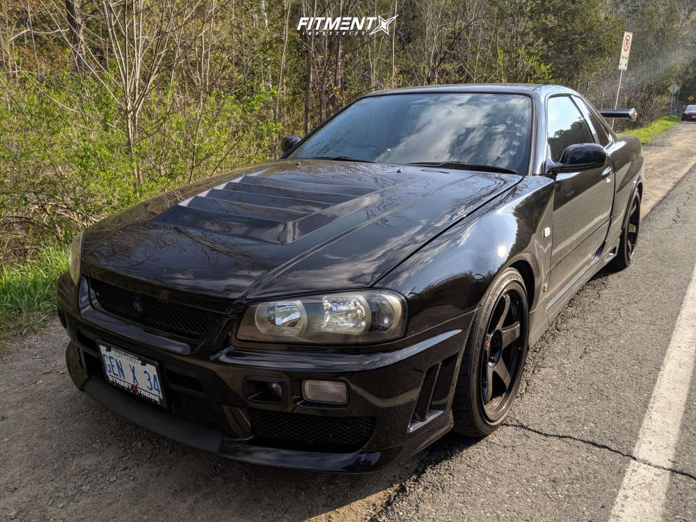 1998 Nissan Skyline R34 Base with 18x9 Rays Engineering Nismo Lmgt4 and ...